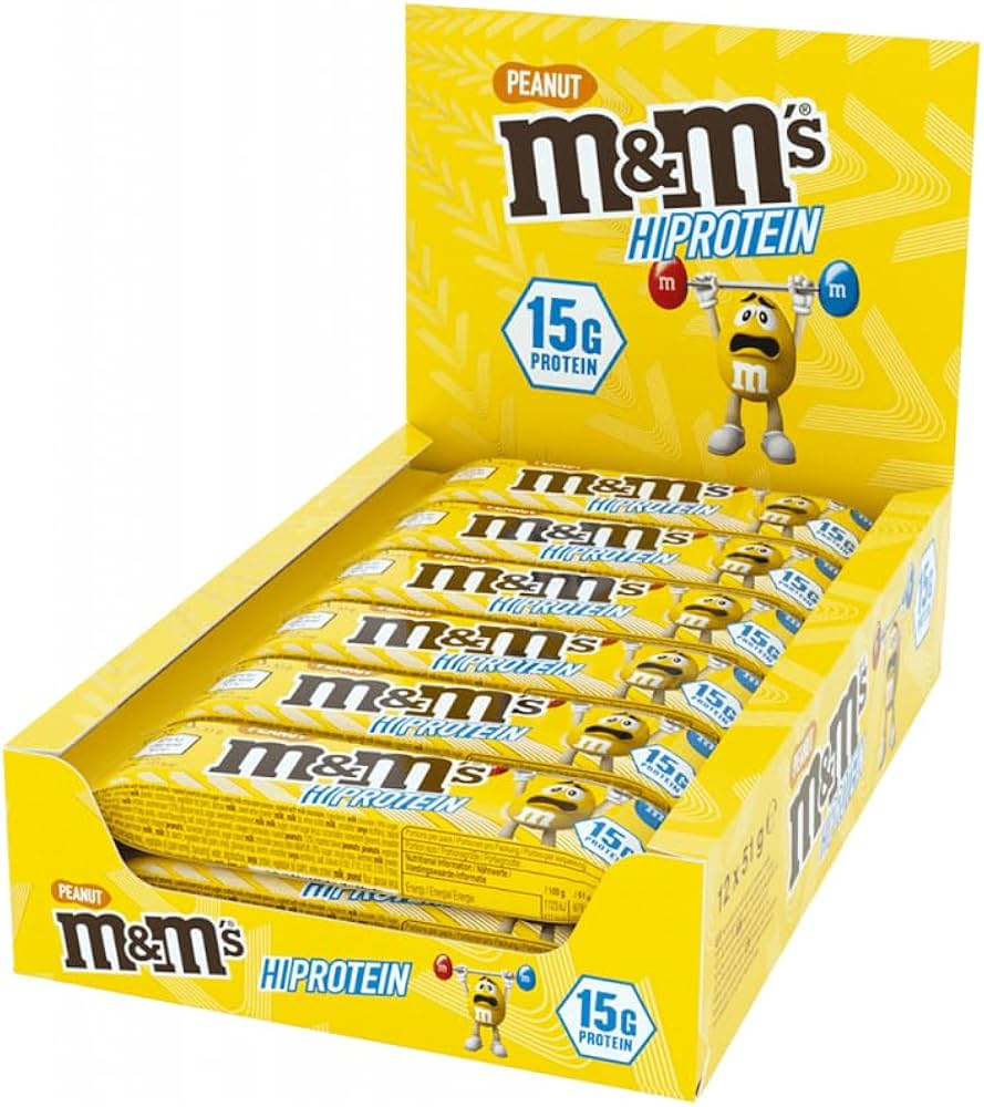 Snickers and Mars M&M's HiProtein Bar / Choco Peanut Butter 12 x 51 gr ...