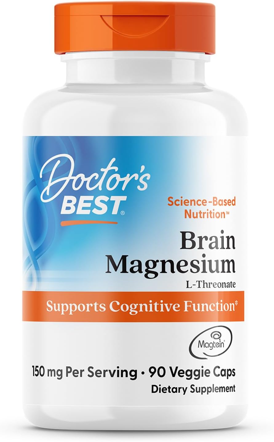 Doctors BEST Brain Magnesium L-Threonate with Magtein Supports Cogniti ...