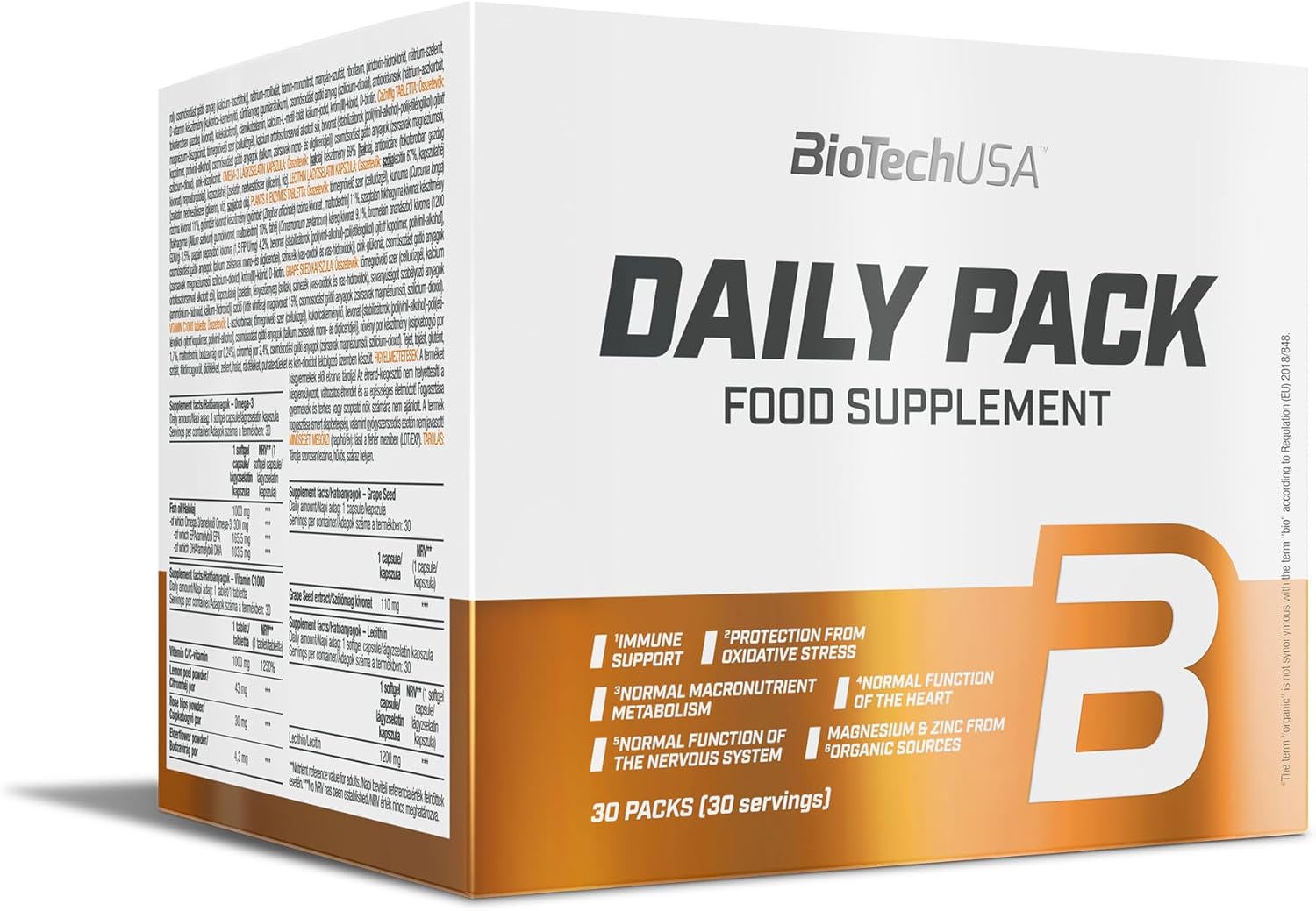 BioTechUSA Daily Pack Full-range multivitamin with minerals Coenzyme Q ...