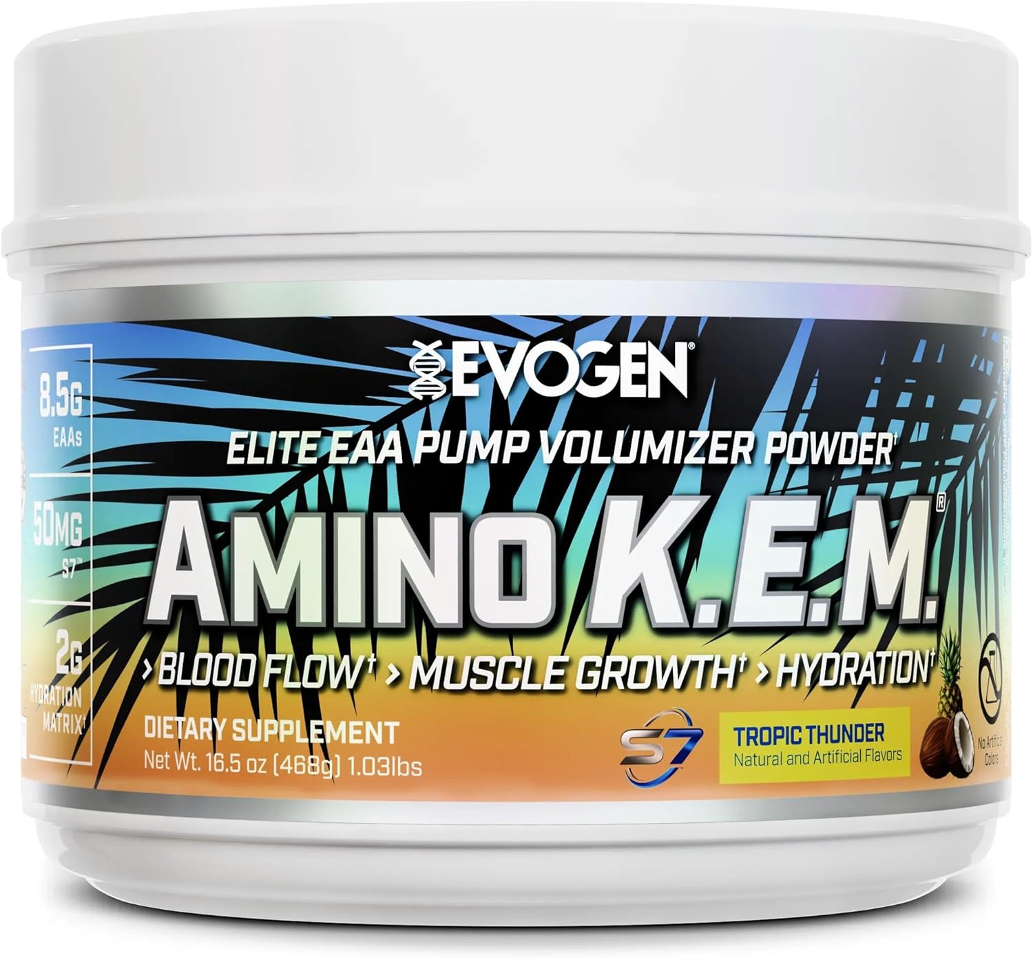 Evogen Amino K.E.M EAA & BCAA Powder Pump Amino Acids Muscle Growth Hy ...
