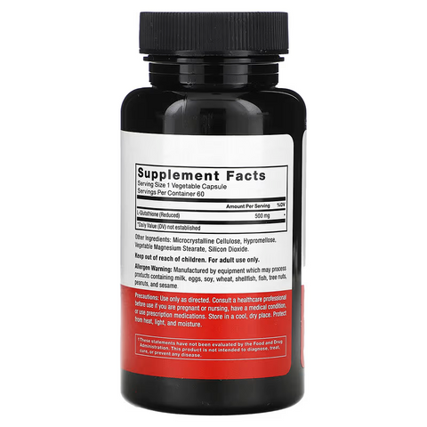 Force Factor Glutathione Reduced Antioxidants 500 mg 60 Vegetable Caps ...