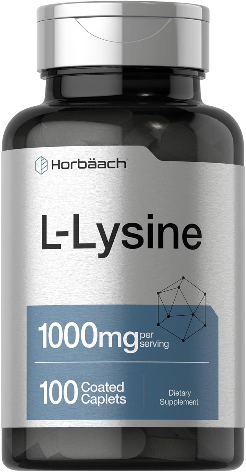 Horbäach L-Lysine Lysine 1000mg Essential Amino Acid 100 Tablets ...
