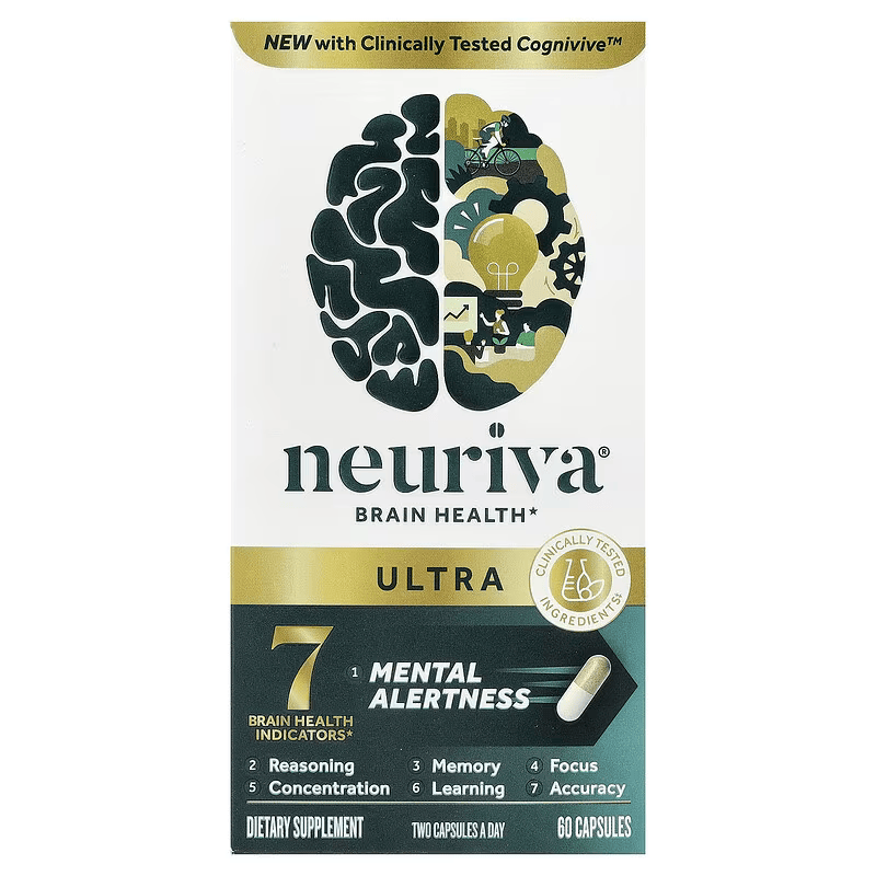 NEURIVA Ultra Brain Brain & Cognitive Focus & Memory Phosphatidylserin ...