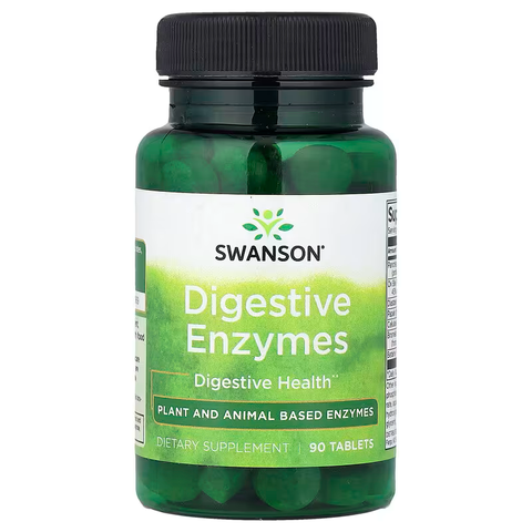 Swanson Digestive Enzymes Gut Health Betaine Bromelain Papain Ox Bile ...